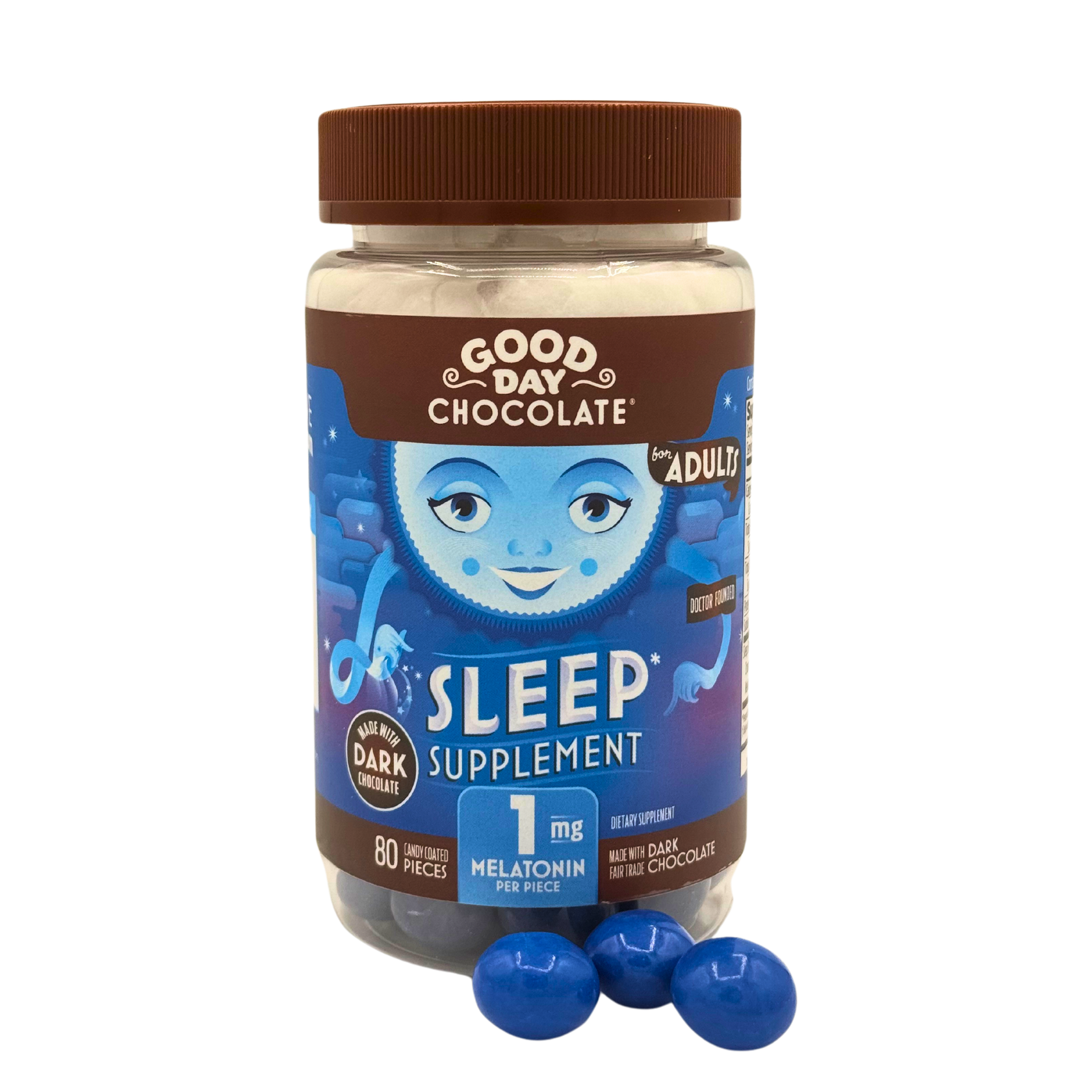 Adult Sleep with Melatonin Chocolate Supplement – Good Day Chocolate