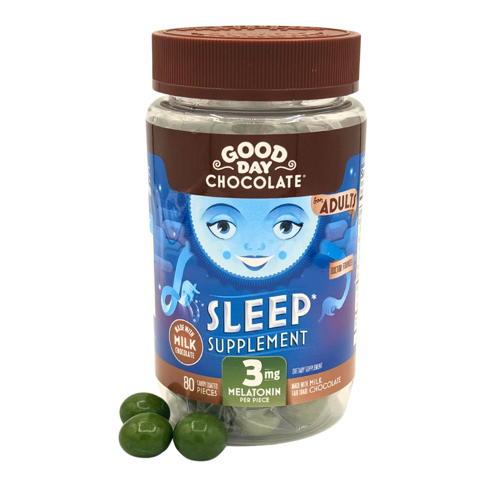 Adult Sleep with Melatonin Chocolate Supplement – Good Day Chocolate